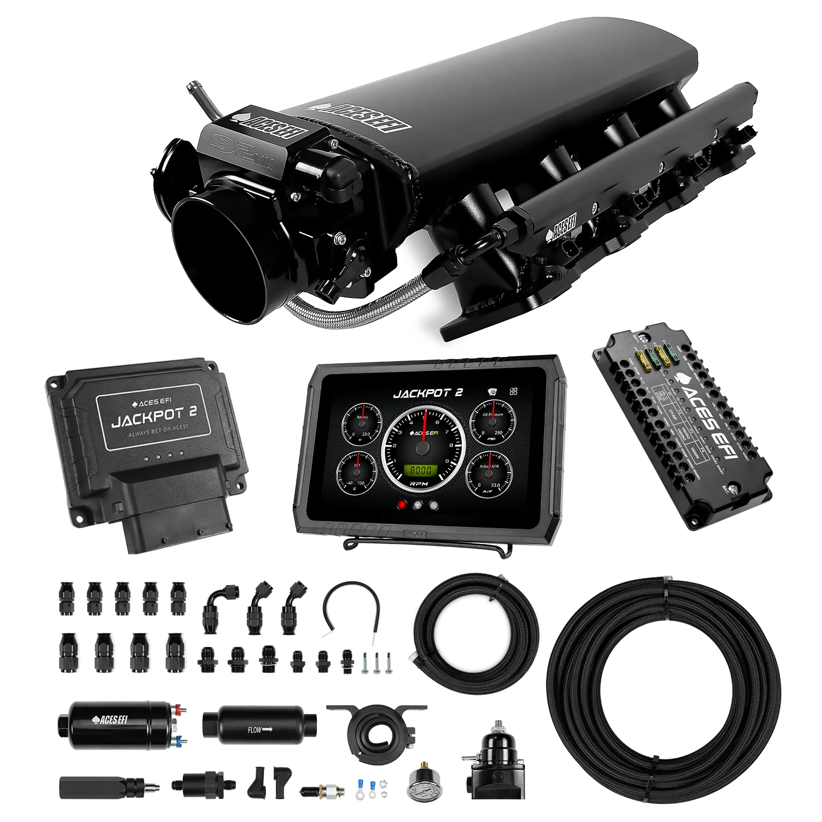 Jackpot 2 LS EFI System - Master Kit with 255 In-line Pump System w/40 ...