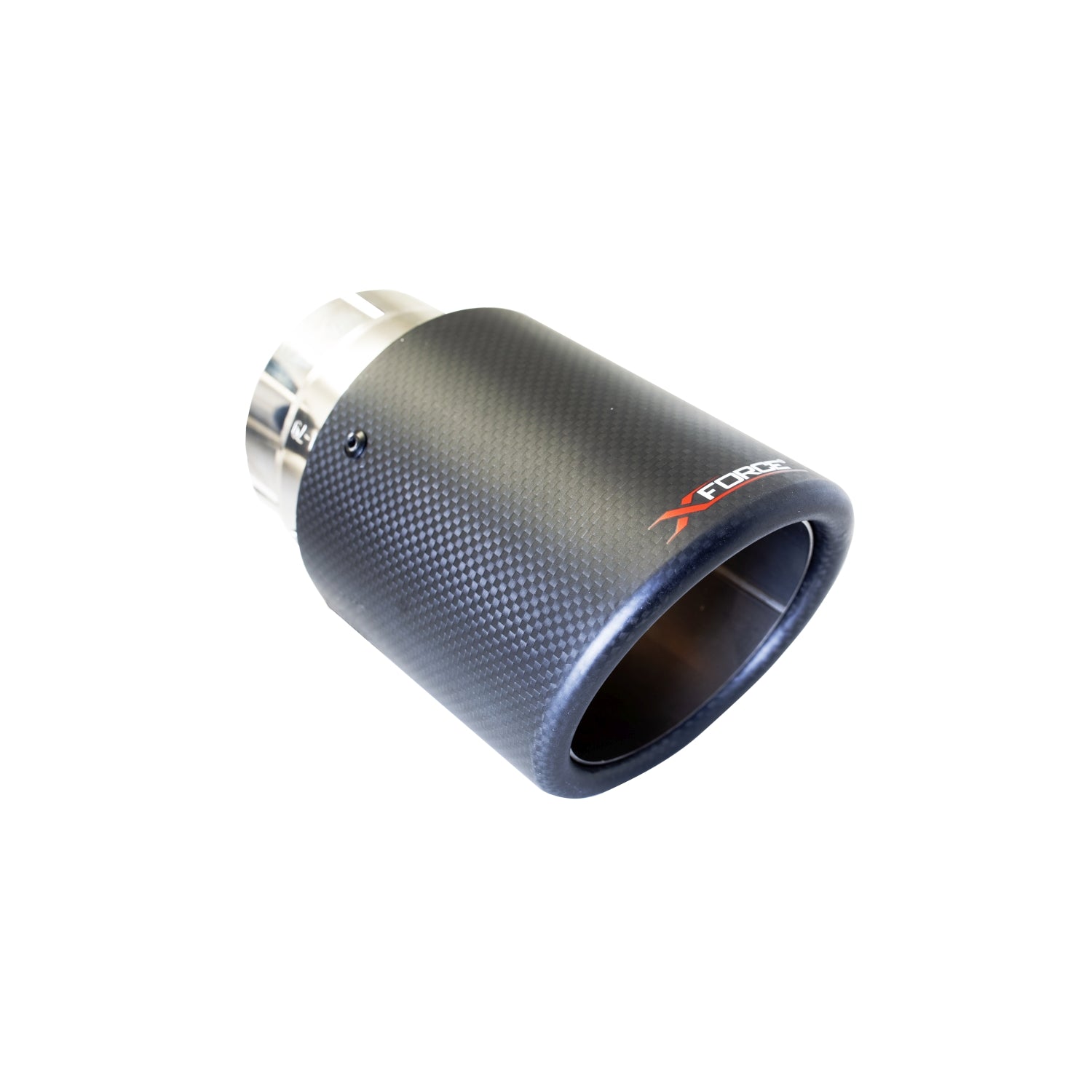 XFORCE 41/2' O.D Carbon Fibre Double Wall Angle Cut Tip 3"Inlet(76MM ...