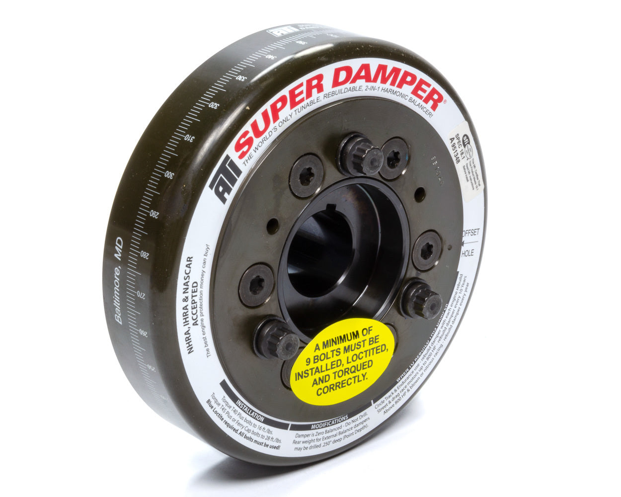 ATI PERFORMANCE SBC Harmonic Damper SFI 6.325 Internal Balance 917789 ...