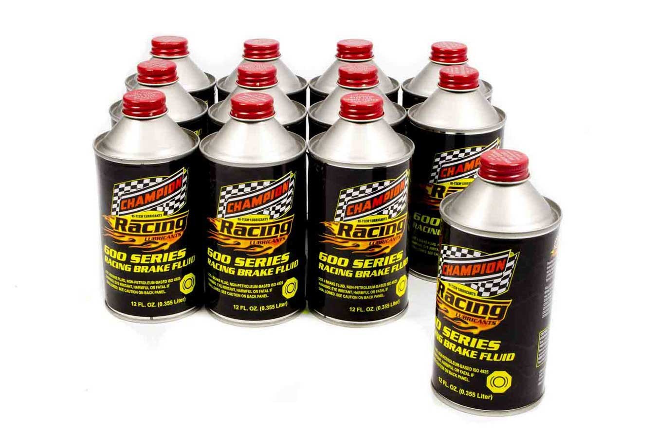 CHAMPION BRAND Racing Brake Fluid DOT 4 12x12 oz. 4059K/12 – Milky ...
