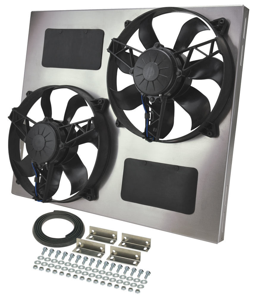 DERALE Dual RAD Fan w/Alum Shroud Assembly 16835 – Milky Motorsports