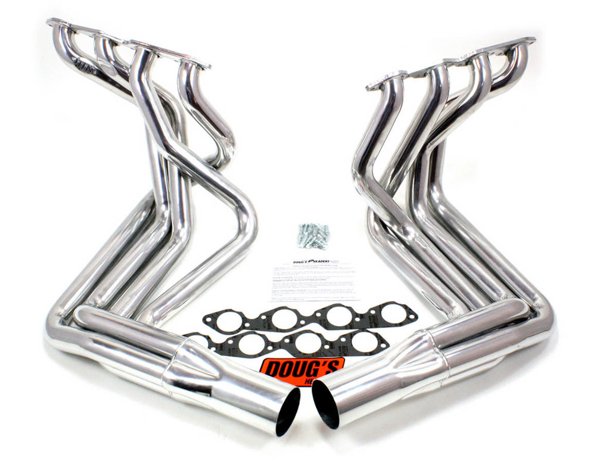 DOUGS HEADERS BBC Side Mount Headers - Silver - 63-82 Vette D381 ...