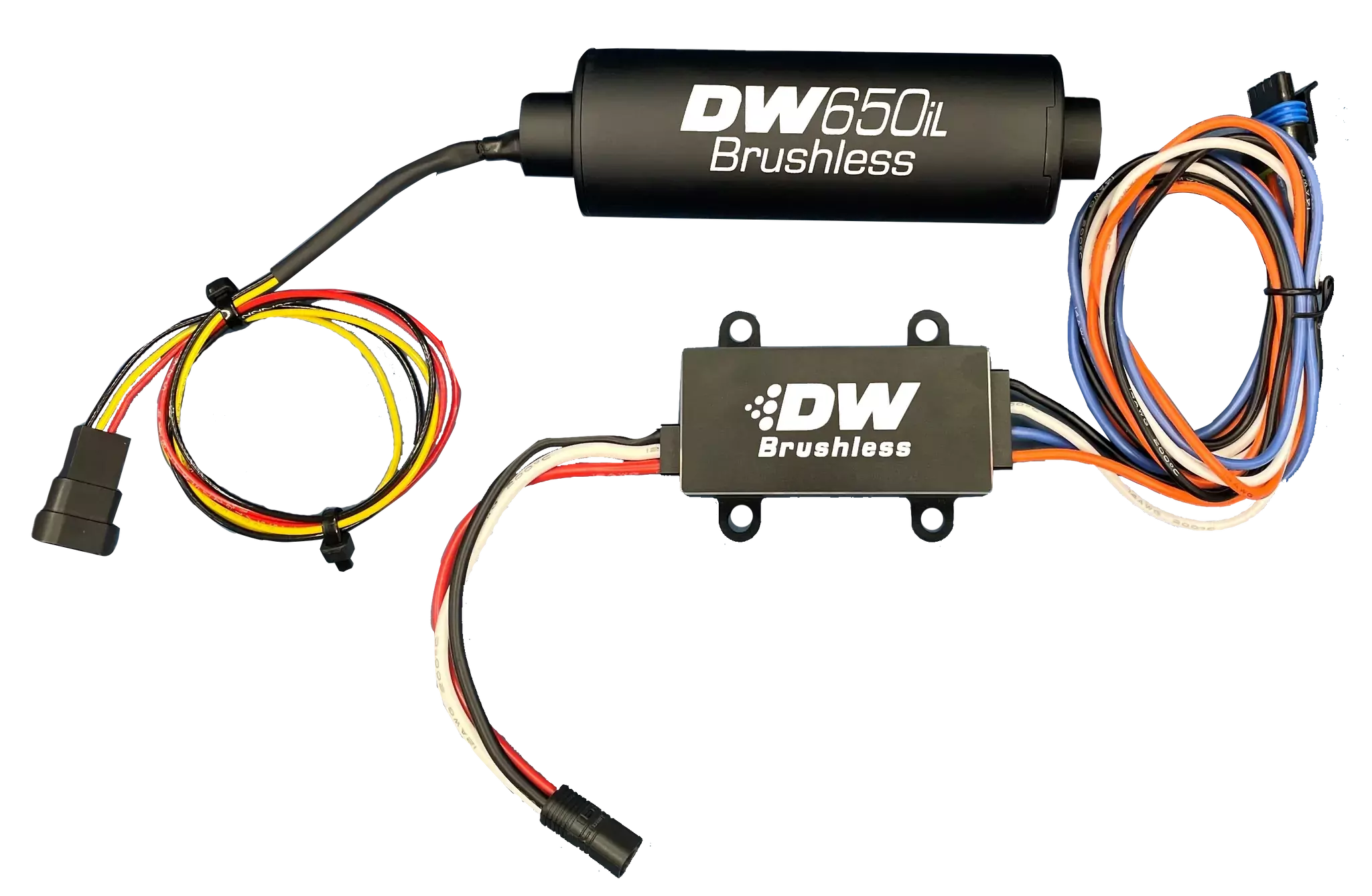 DEATSCHWERKS DW 650IL Brushless Fuel Pump w/Single/Dual Cont. 9-650-C1 ...