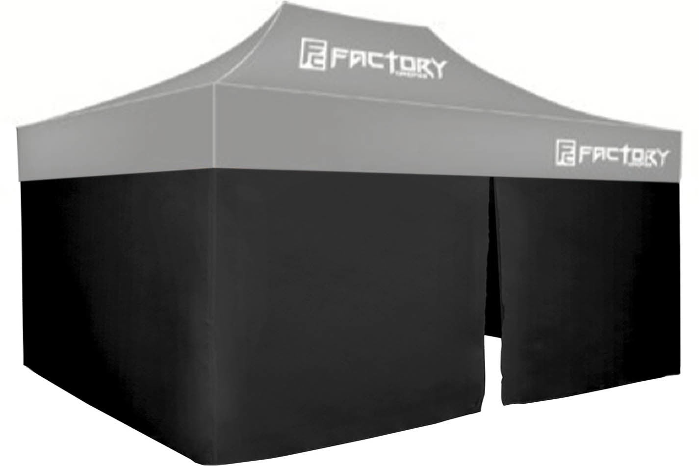 FACTORY CANOPIES Wall Kit Black 10ft x 15ft Canopy 41001-KIT – Milky ...