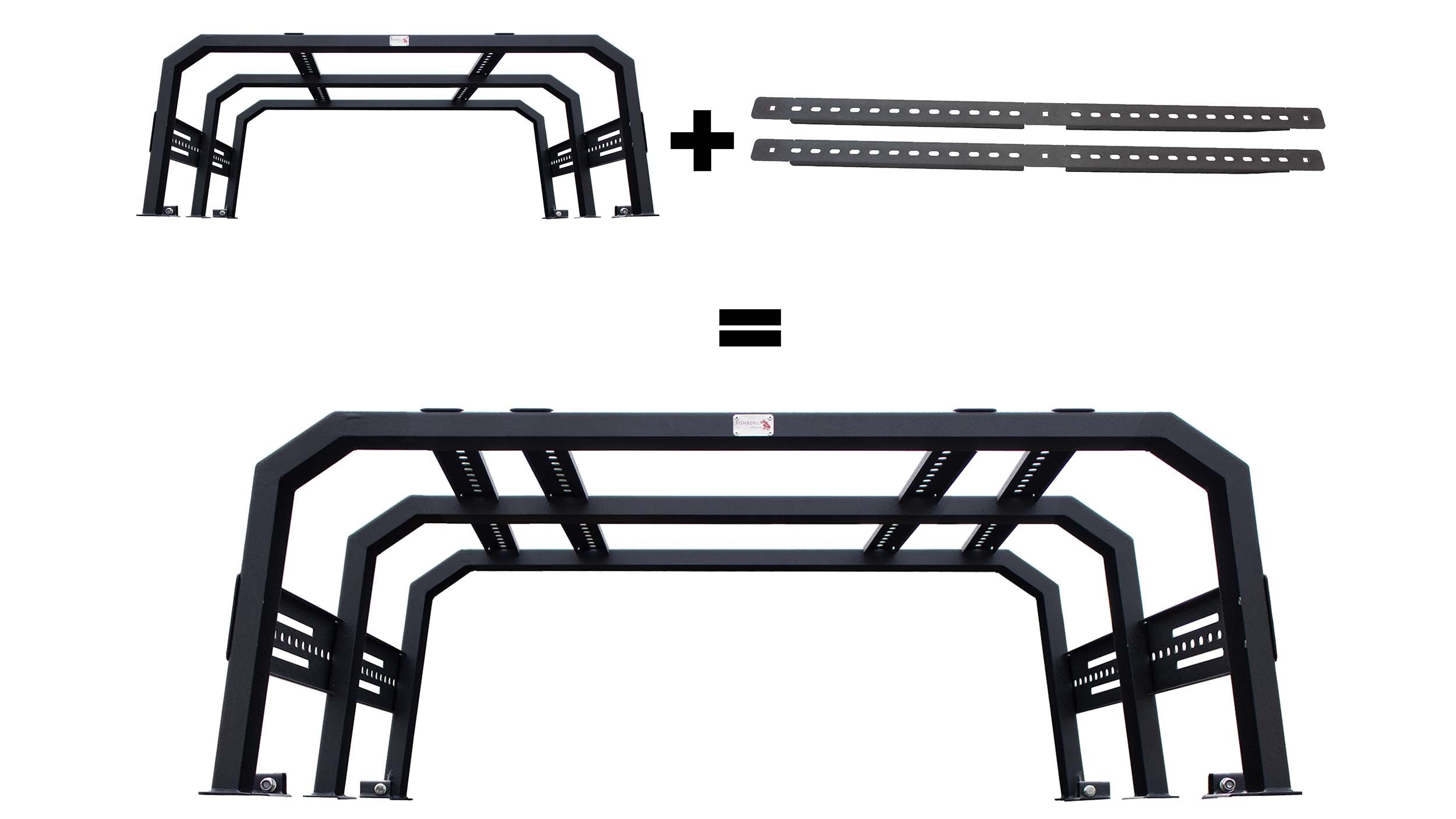 Fishbone Offroad Top Rails for Short Bed Tackle Racks FB21269 – Milky ...