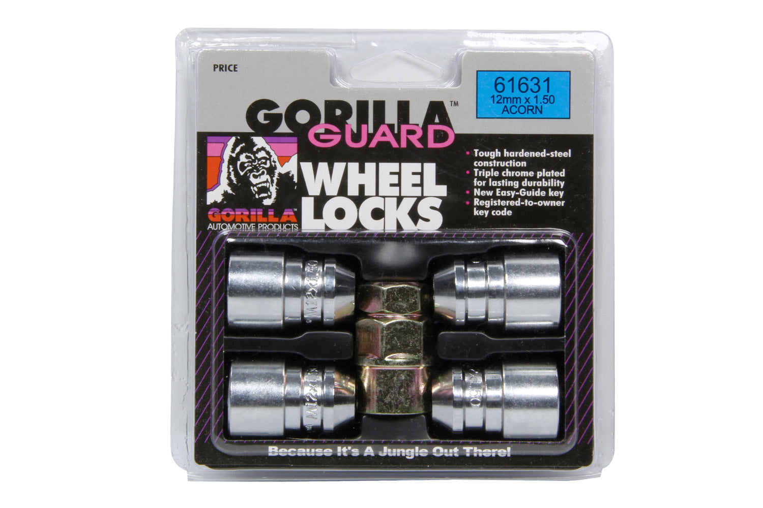 GORILLA 4 Gorilla Guard Locks Acorn 12mm x 1.50 61631 – Milky Motorsports