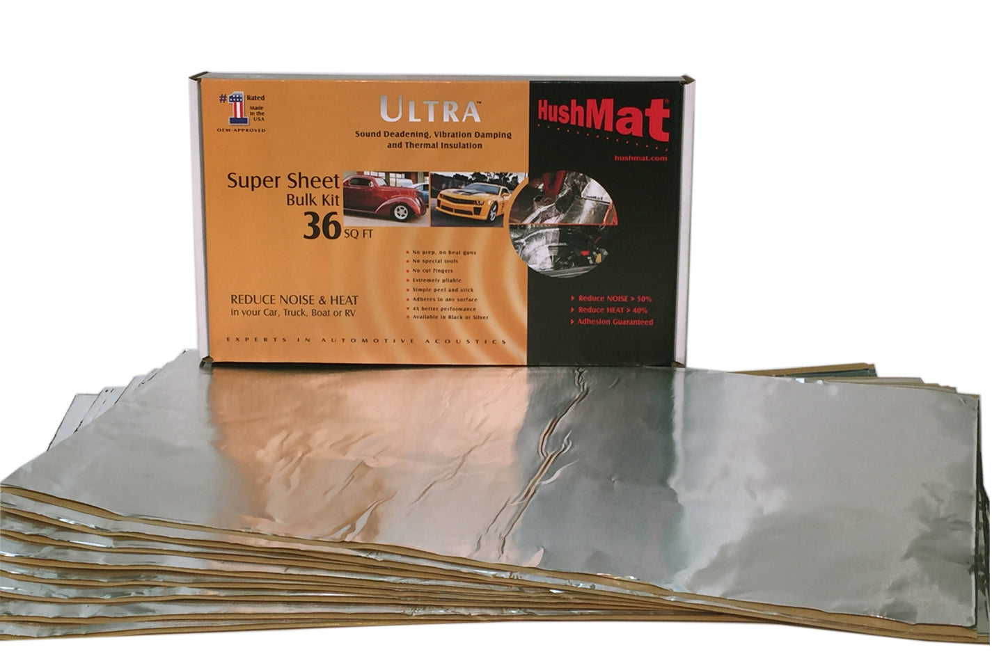 HUSHMAT Super Bulk Kit Contains (9) 18in x 32in Silver 10801 – Milky ...
