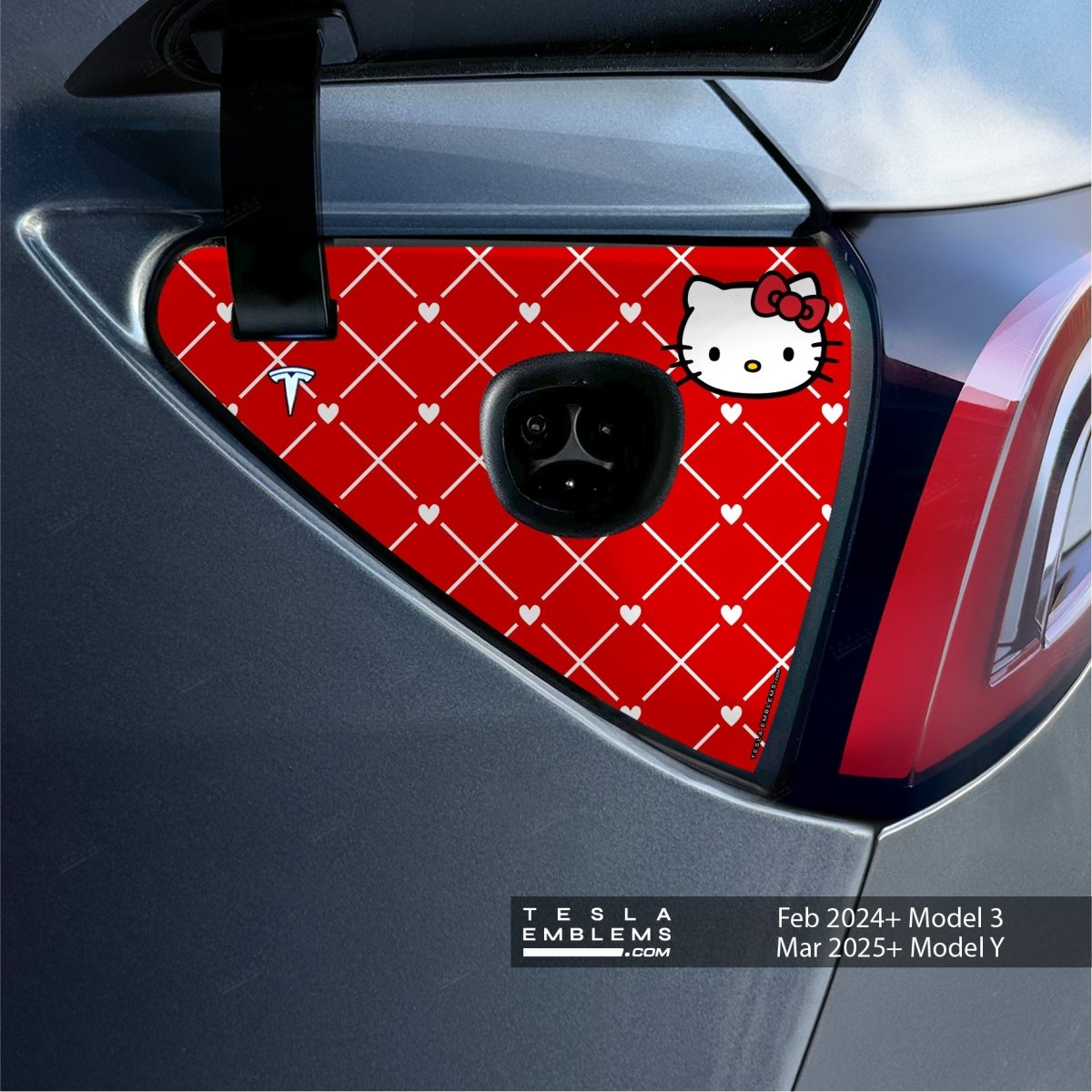 Hello Kitty Tesla Charge Port Wrap | Model Y – Milky Motorsports