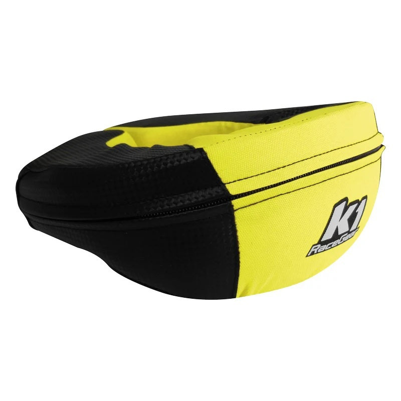 K1 RACEGEAR Neck Collar Karting Adult Carbon / Yellow 15-NEC-CAY-A ...