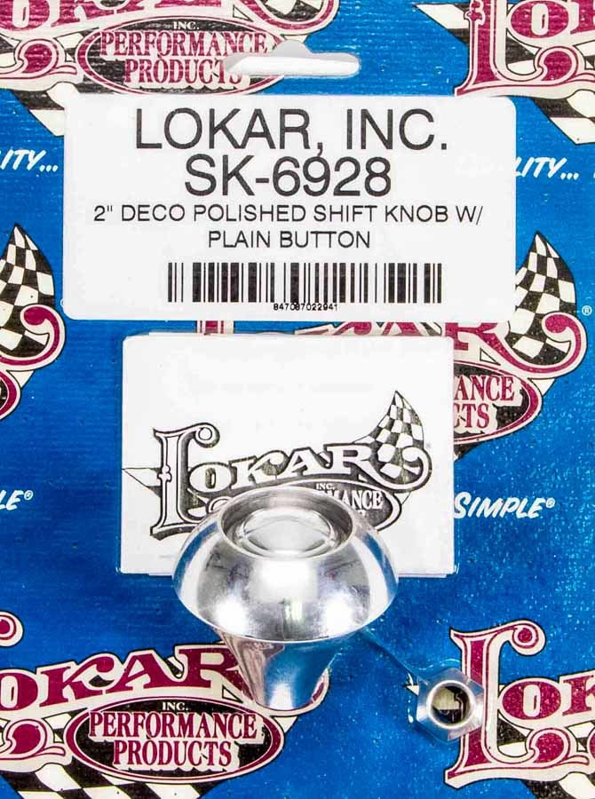 LOKAR 2in Shift Knob Deco Polished w/Button SK-6928 – Milky Motorsports