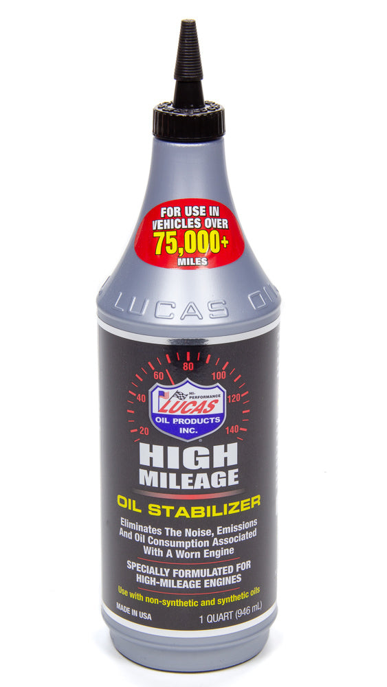 LUCAS OIL High Mileage Oil Stabili zer 1 Qt. LUC10118 – Milky Motorsports