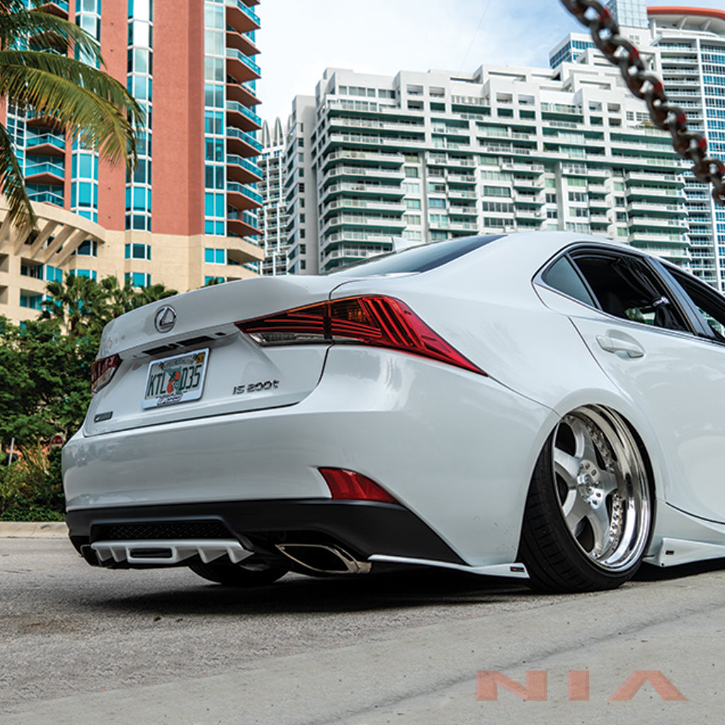 NIA Lexus IS (F-Sport) Diffuser Bumper Extension w. brake light 2017-2 ...