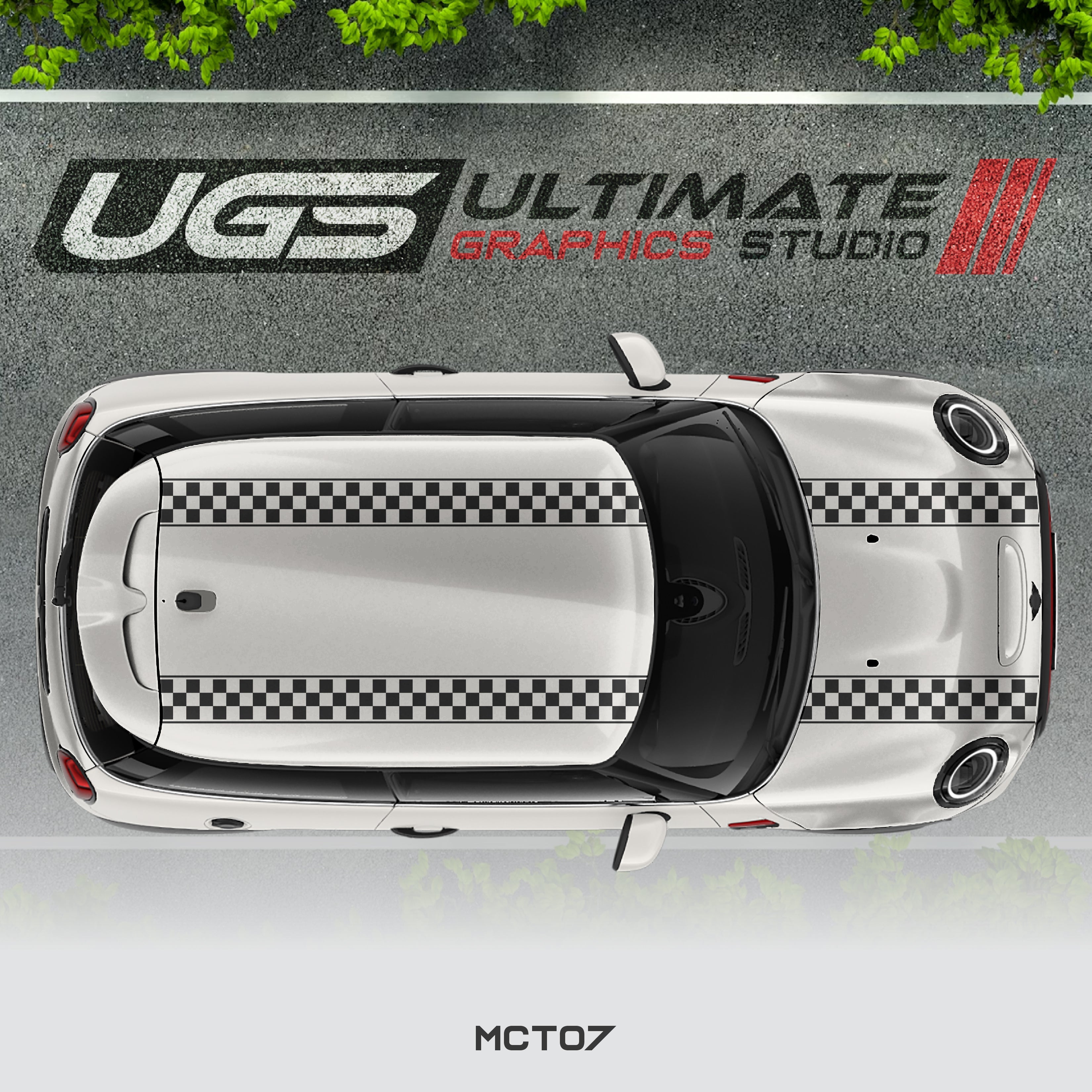 Mini Cooper Dual Checkered Flag – Milky Motorsports