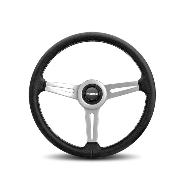 MOMO AUTOMOTIVE ACCESSORIES Retro Steering Wheel Leather RET36BK2S ...
