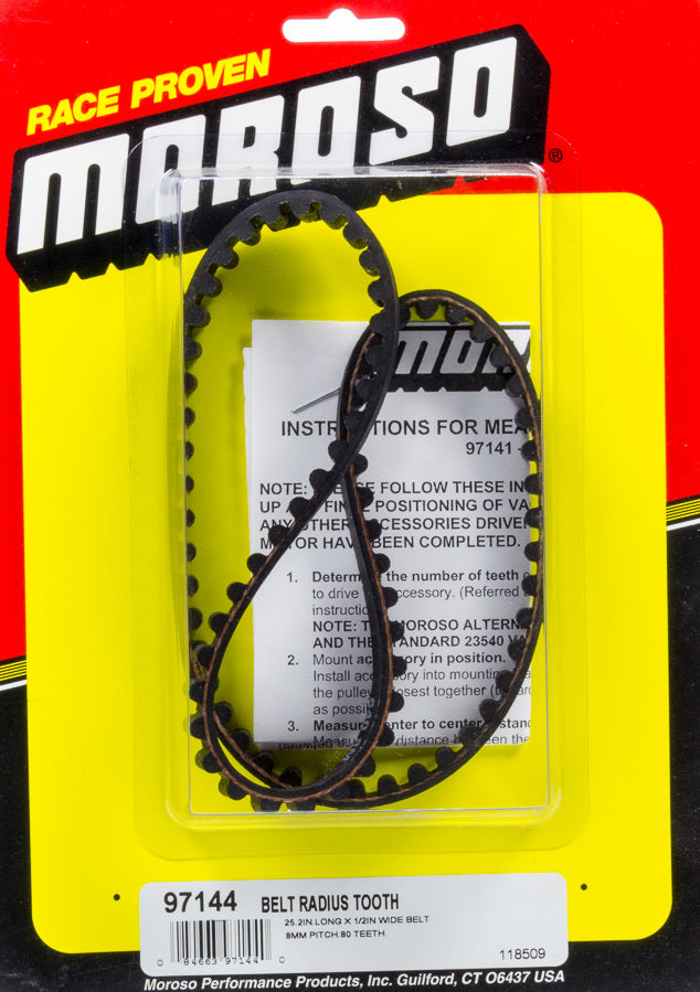 MOROSO Radius Tooth Drive Belt - 25.2 Long 97144 – Milky Motorsports