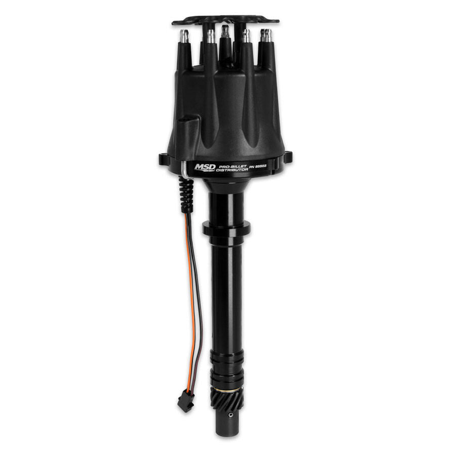 MSD IGNITION Chevy Dist. V-8 Billet w/Cap & Rotor - Black 85555 – Milky ...