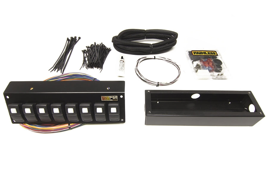 PAINLESS WIRING Trail Rocker - 8 Switch Panel - Flange Mount 57103 ...