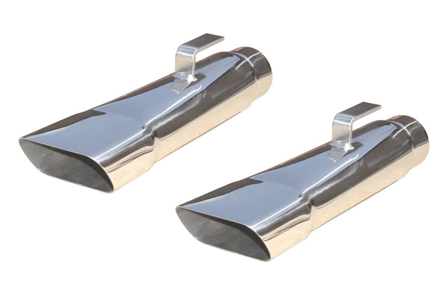PYPES PERFORMANCE EXHAUST Exhaust Tips Slip Fit 2.5in Rectangle Slant ...