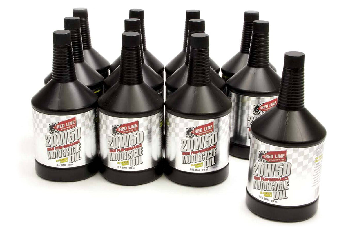 REDLINE OIL 20W50 Motorcycle Oil Case/12 42504 – Milky Motorsports