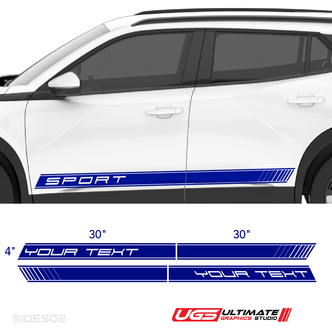 Side Custom Text Graphics – Milky Motorsports