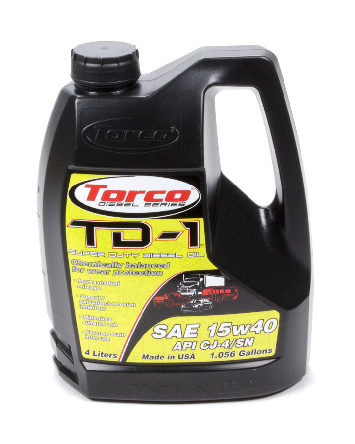 TORCO TD-1 Super Diesel 15w40 4-Liter Bottle A181540SE – Milky Motorsports