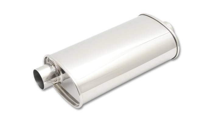 VIBRANT PERFORMANCE STREETPOWER Oval Muffler 3.50in Inlet/Outlet 1133 ...