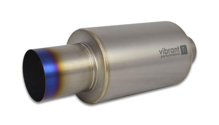 VIBRANT PERFORMANCE Muffler with Straight Cu t Burnt Tip 3.5in Inlet 1 ...