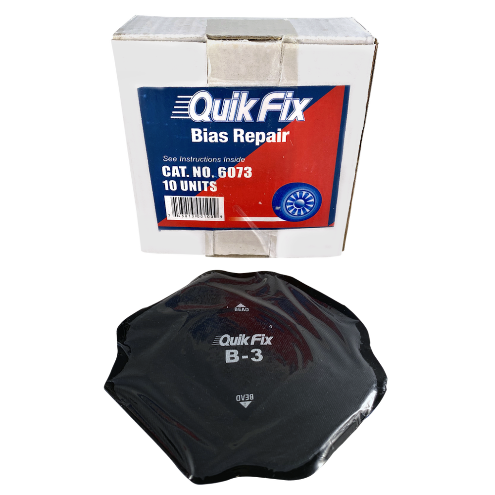 Quik Fix Tire Patch 4" x 4" Bias & Radial (box of 10) - West Coast Whe ...