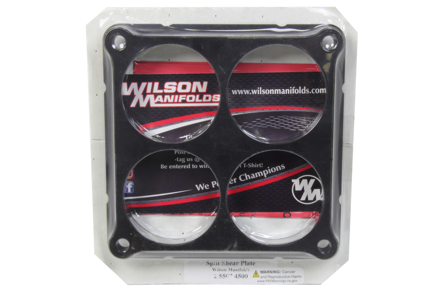 WILSON MANIFOLDS 2.550in Bore Shear Plate 4500 525255 – Milky Motorsports