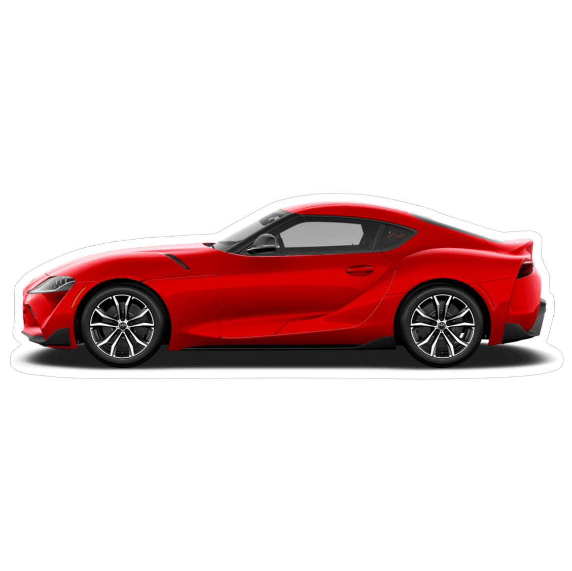 Toyota Supra MKV Sports Car Vinyl Decal / Sticker, Red, 4.9" x 1.7 ...