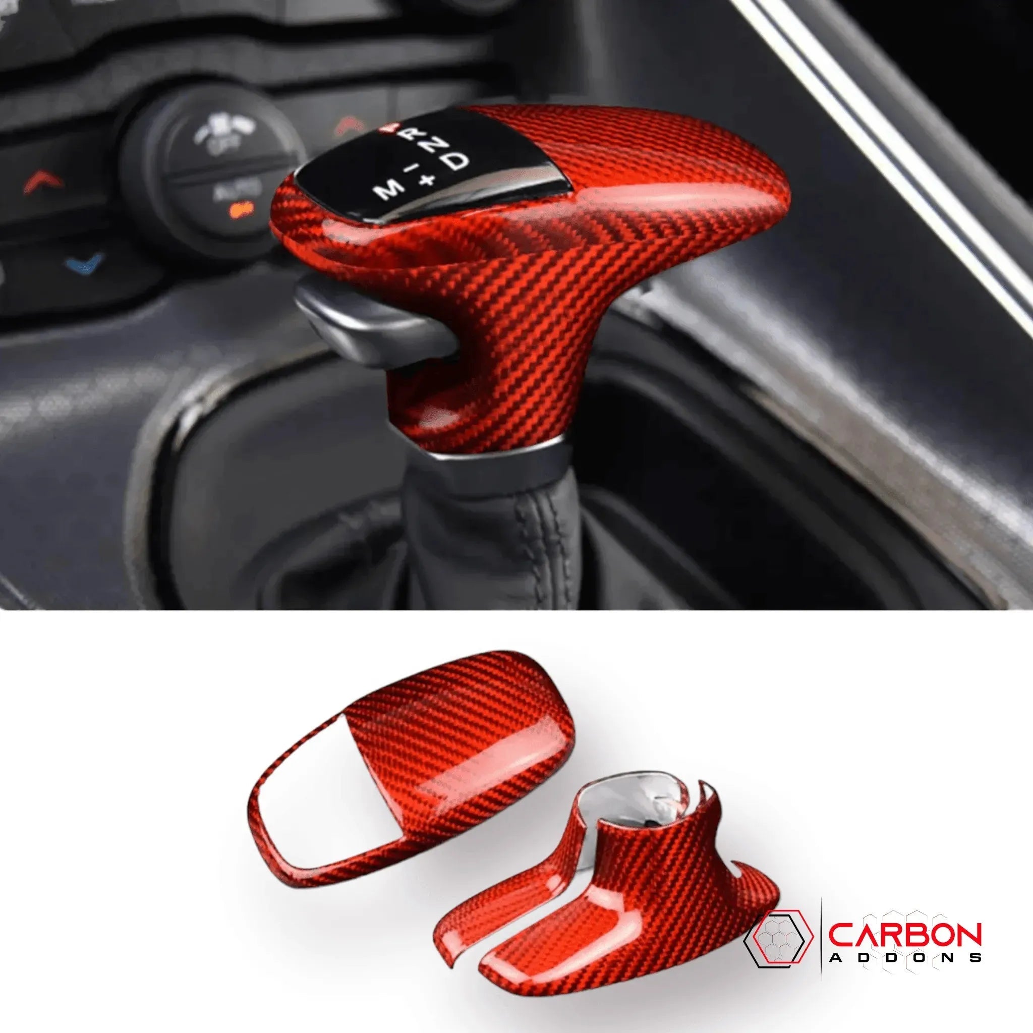 Dodge Charger/Challenger/Durango 2015-2023 Carbon Fiber Shift Knob Cov ...