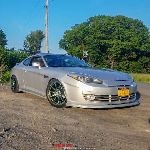 NIA Hyundai Tiburon Front NIA Lip Splitter Kit 2007-08 TIB-07-FS-RWB ...