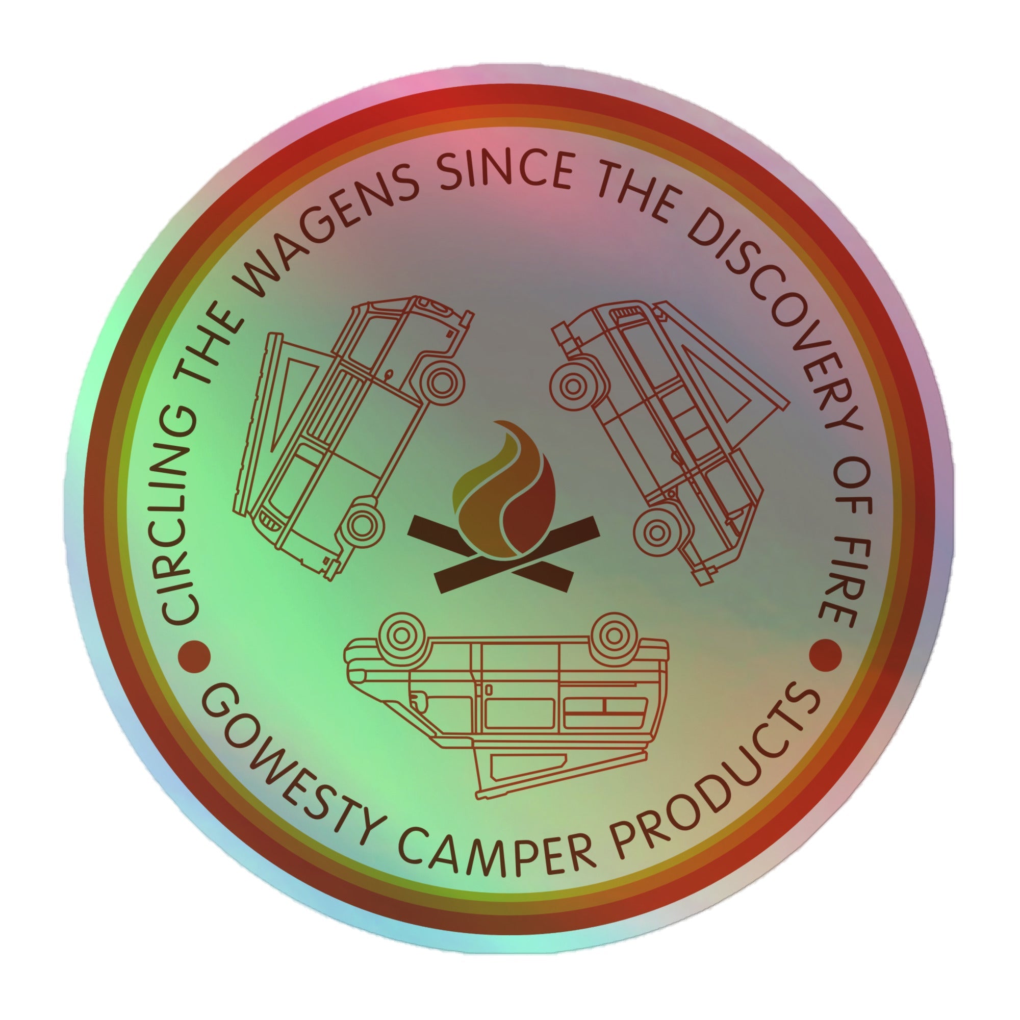 Circle the Wagens Holographic Sticker – Milky Motorsports