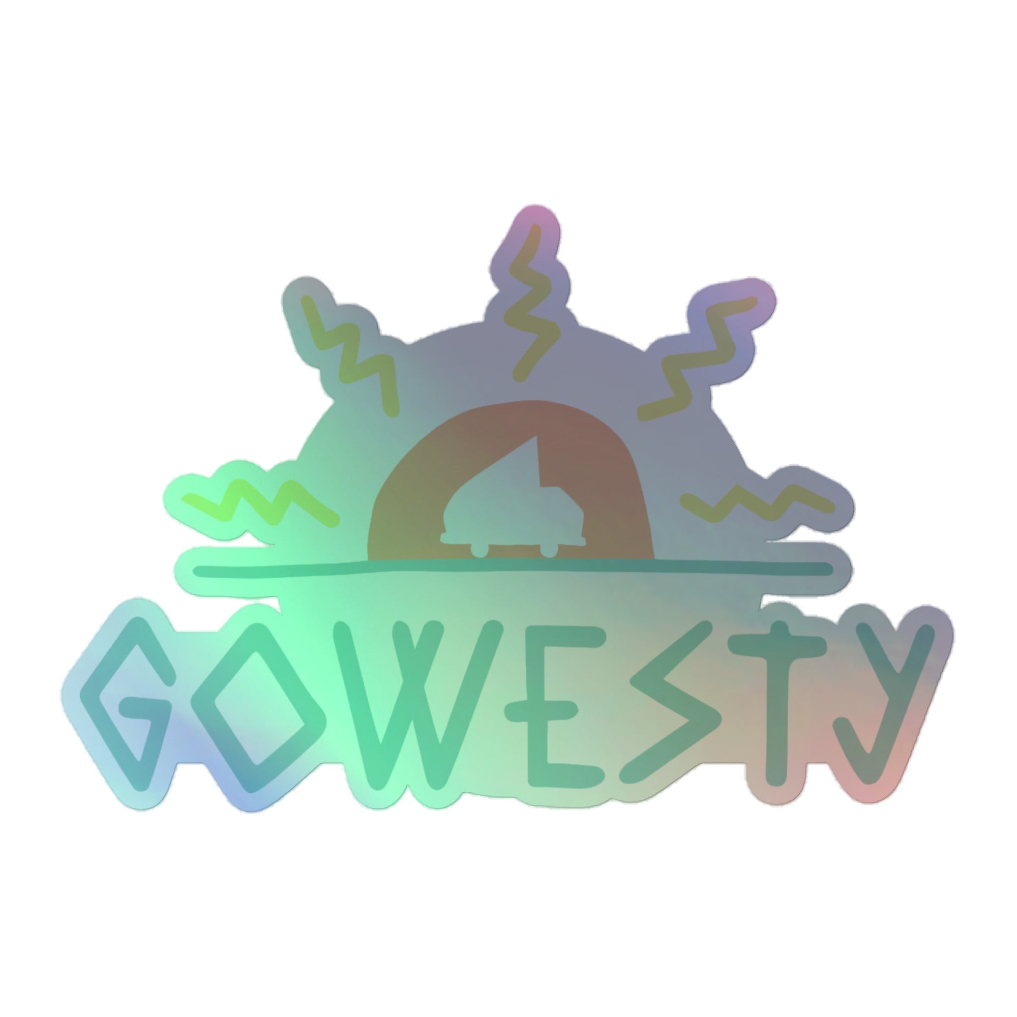 MAK GoWesty Logo Holographic Sticker – Milky Motorsports