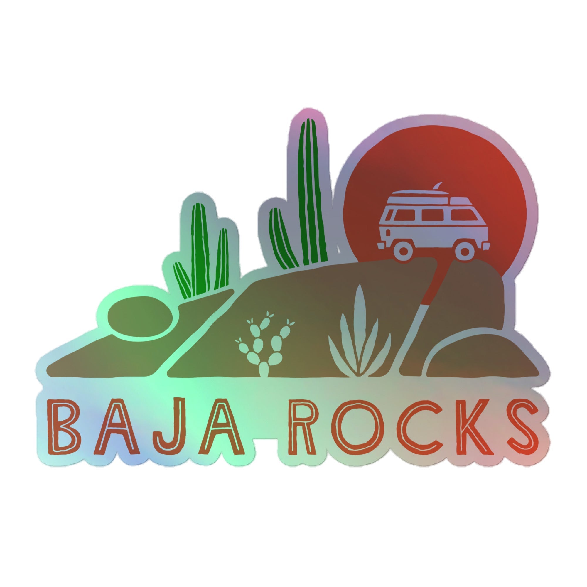 Baja Rocks Holographic Sticker – Milky Motorsports