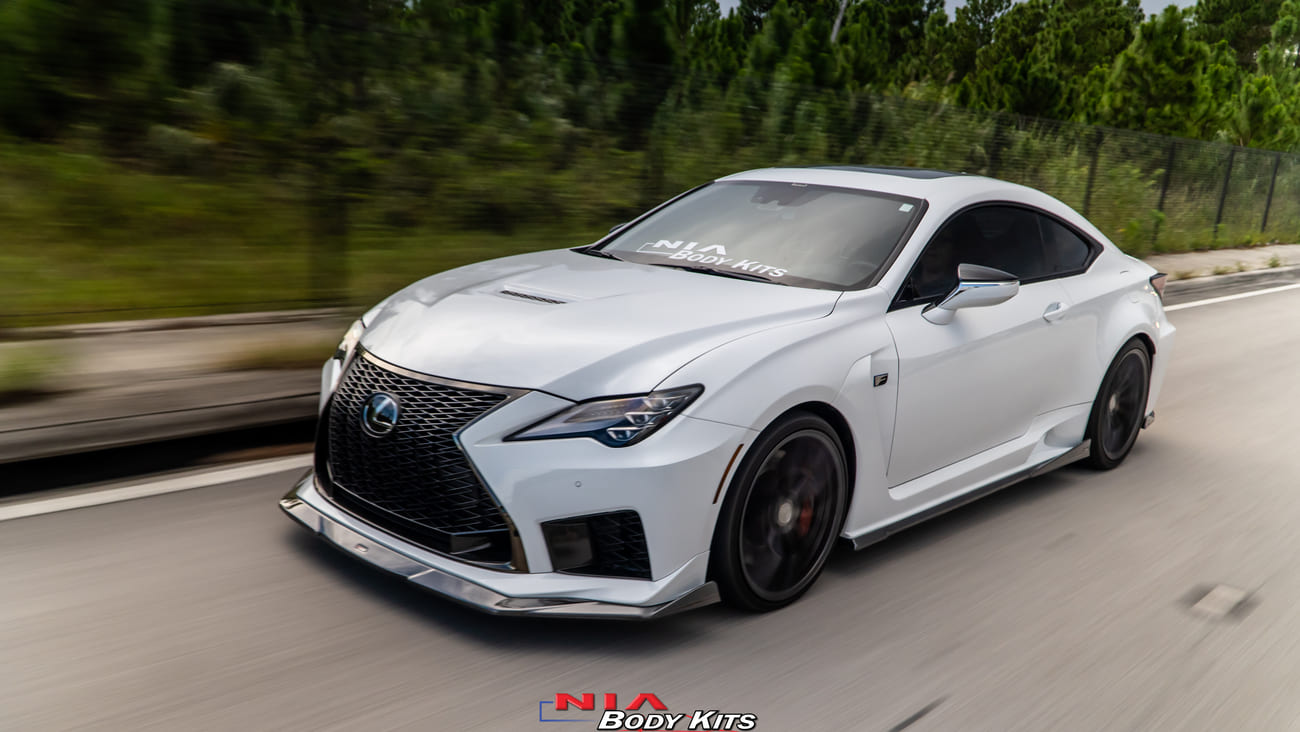 NIA Lexus RC-F NIA Carbon Fiber Front Splitter lip body Kit (2020-22 ...