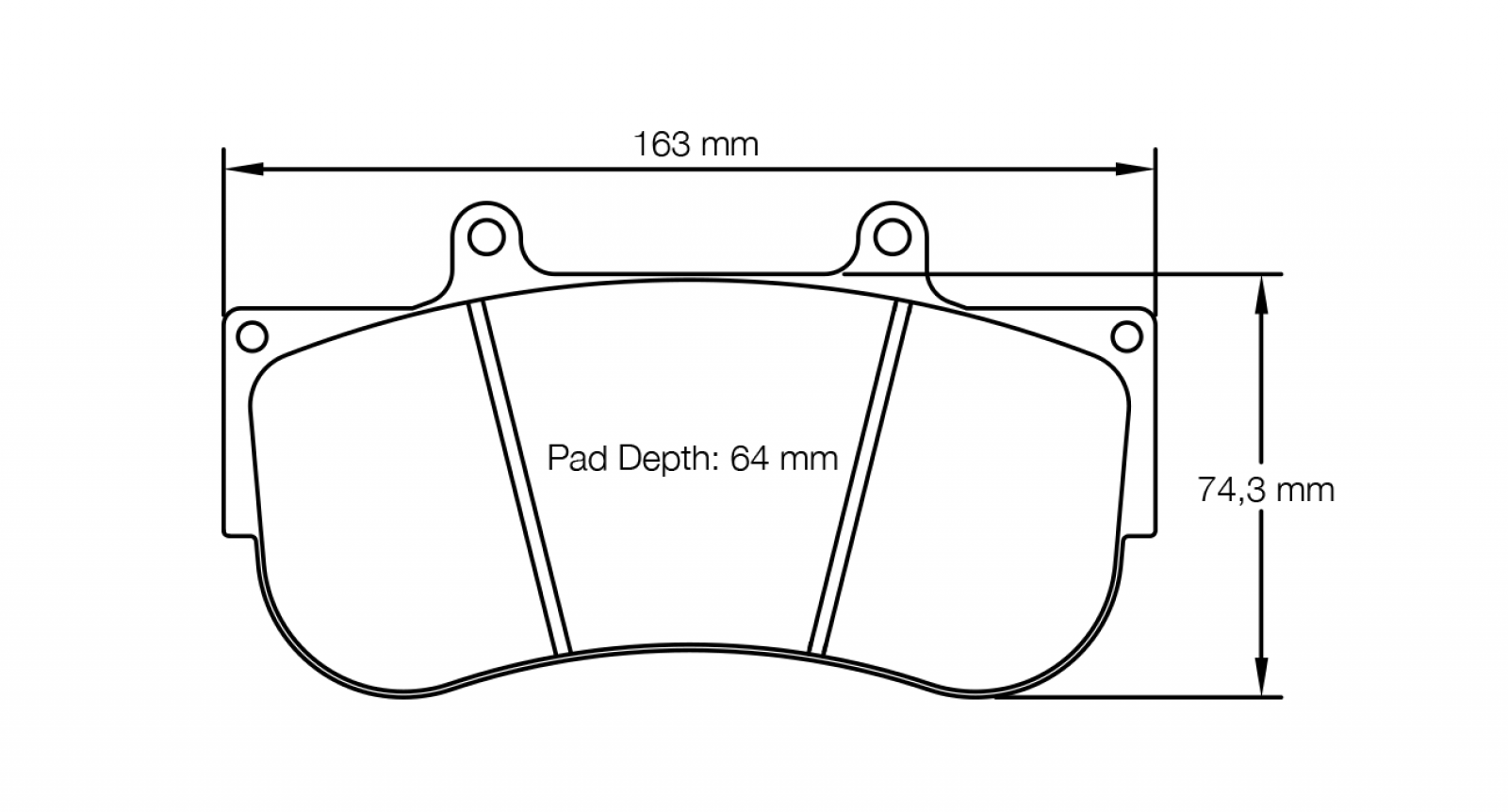 PAGID Racing Pagid Racing 2564 RST3 Compound Brake Pads 2564-RST3 ...
