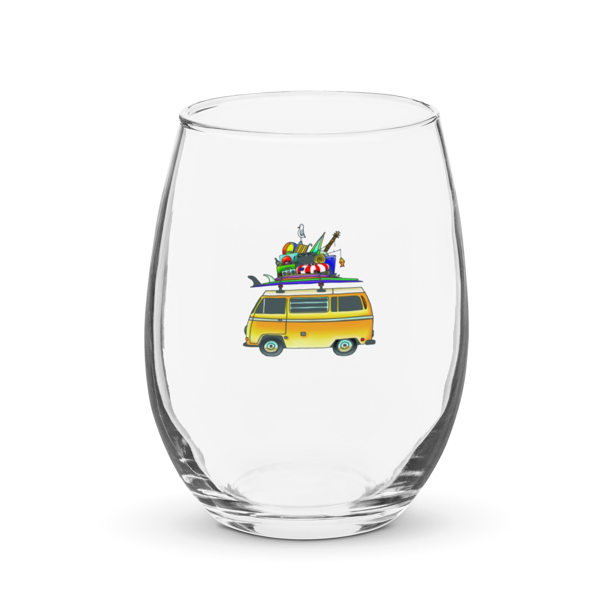 RAD Bus Stemless Wine Glass – Milky Motorsports