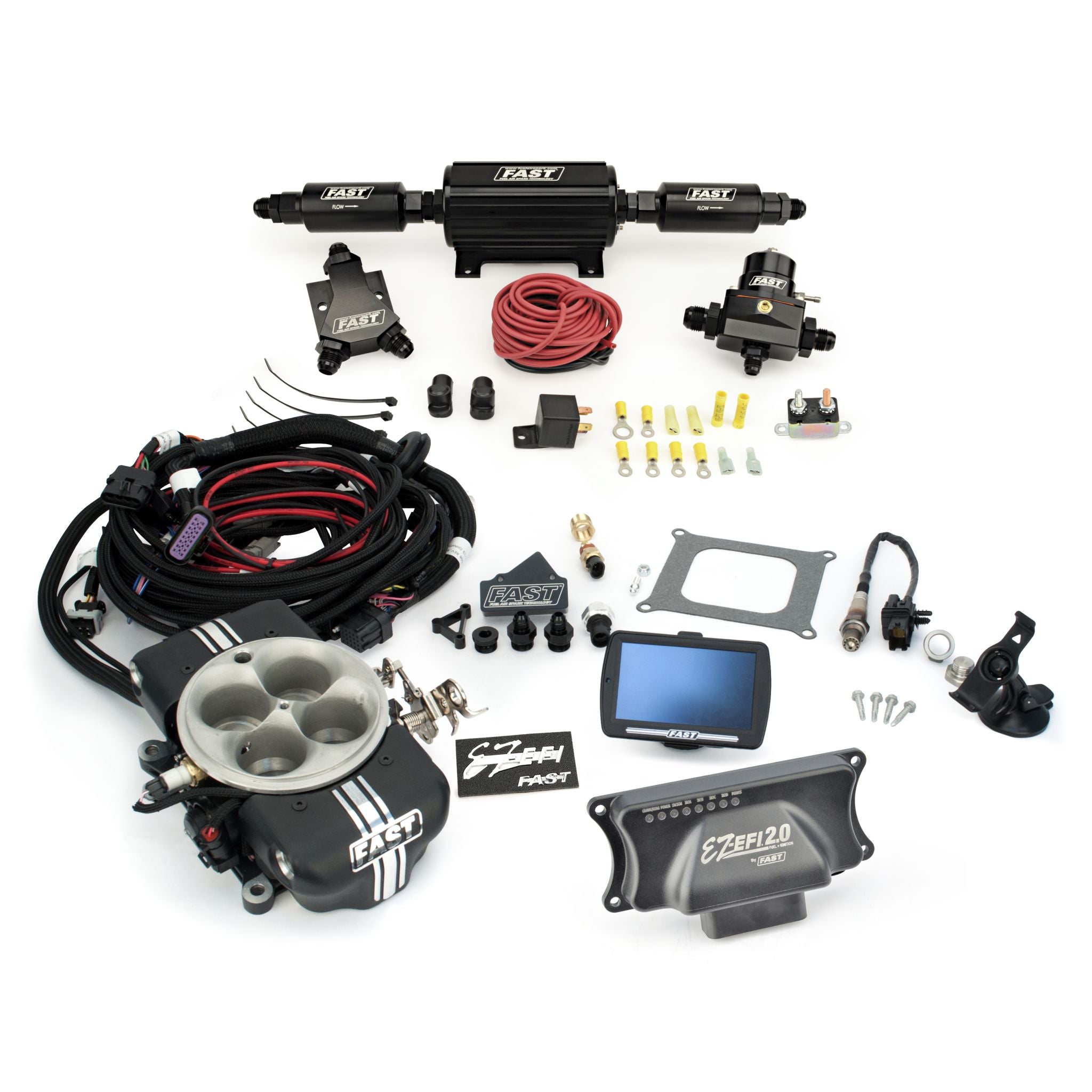 FAST EZ 2.0 Base Kit with Touchscreen Throttle Body and Inline Pump Ki ...