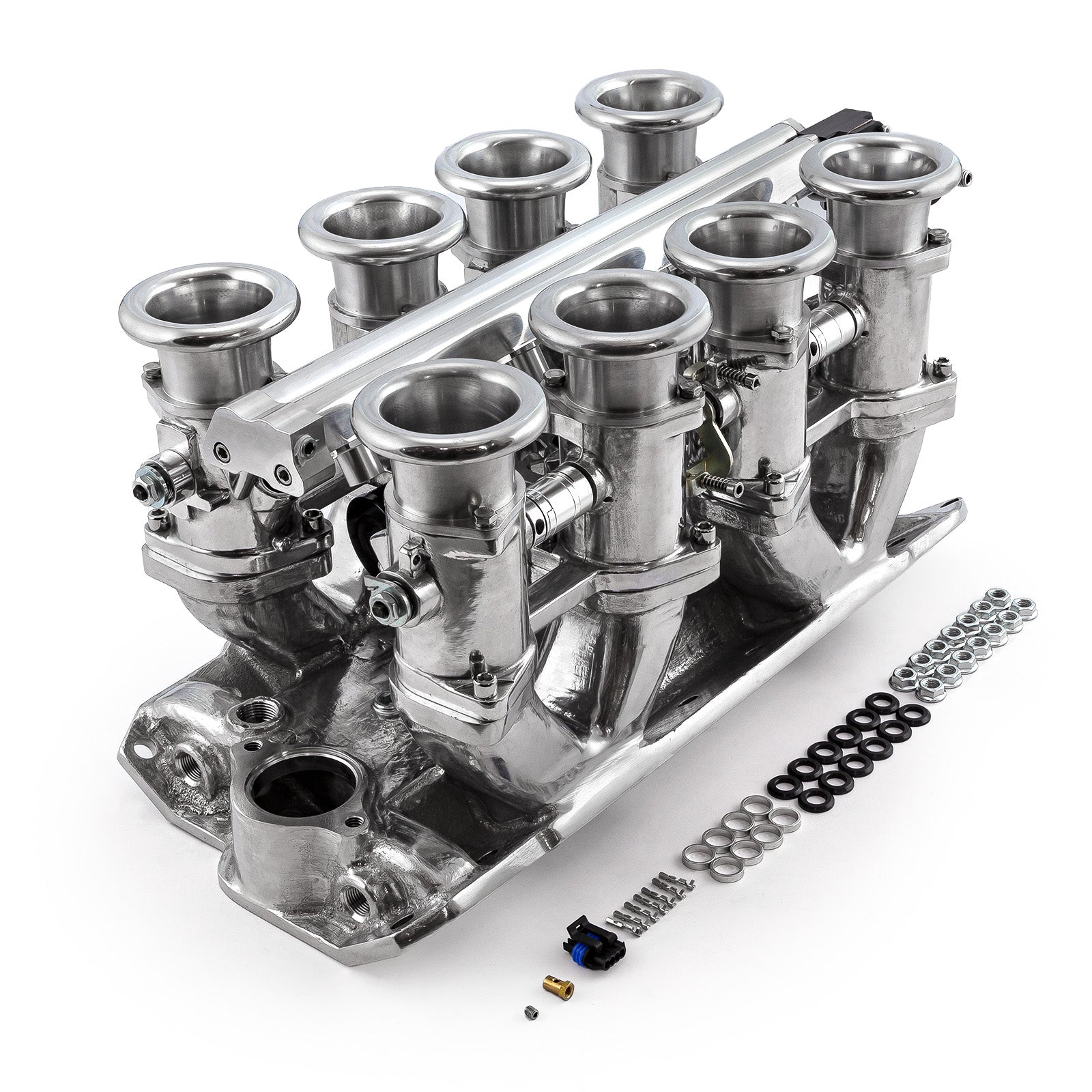 Speedmaster 1-148-003 Fits Chevy SBC 350 Downdraft EFI Stack Intake Ma ...