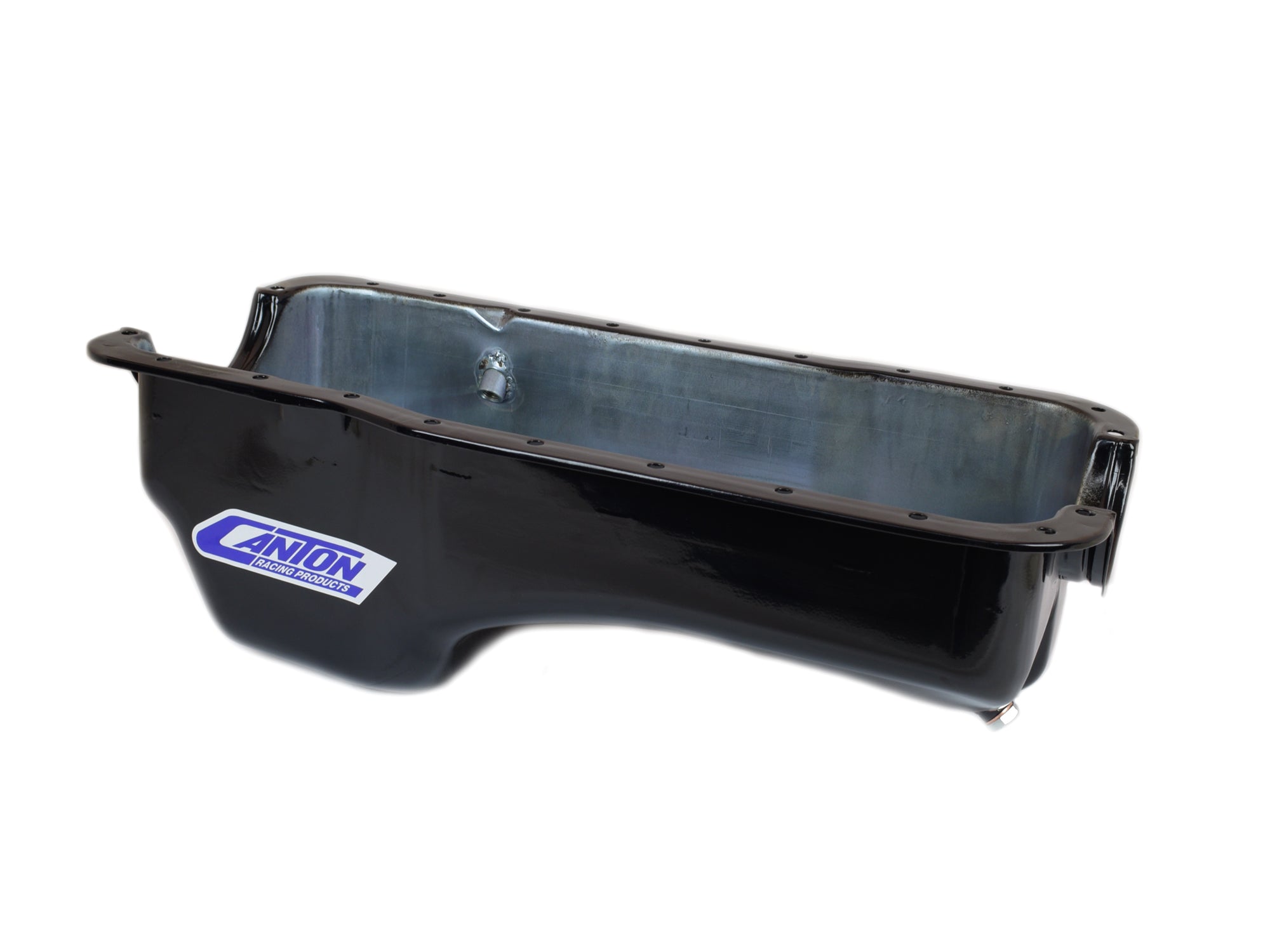 Canton 13-650BLK Oil Pan For Ford 351W Stock Appearing W/ Baffle & Dra ...
