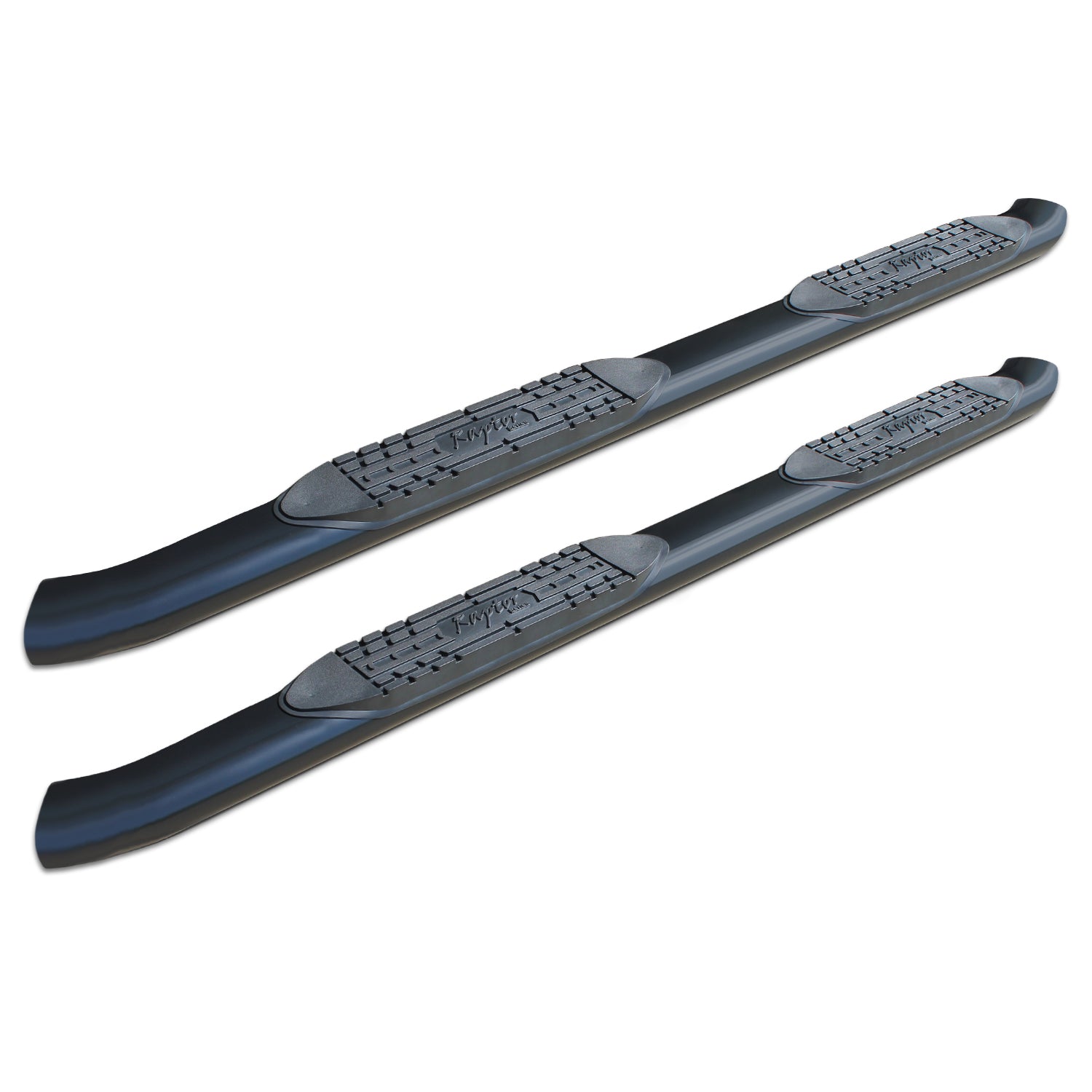 Raptor Series 5 in OE Style Curved Oval Steps Black E-Coated Alloy Ste ...