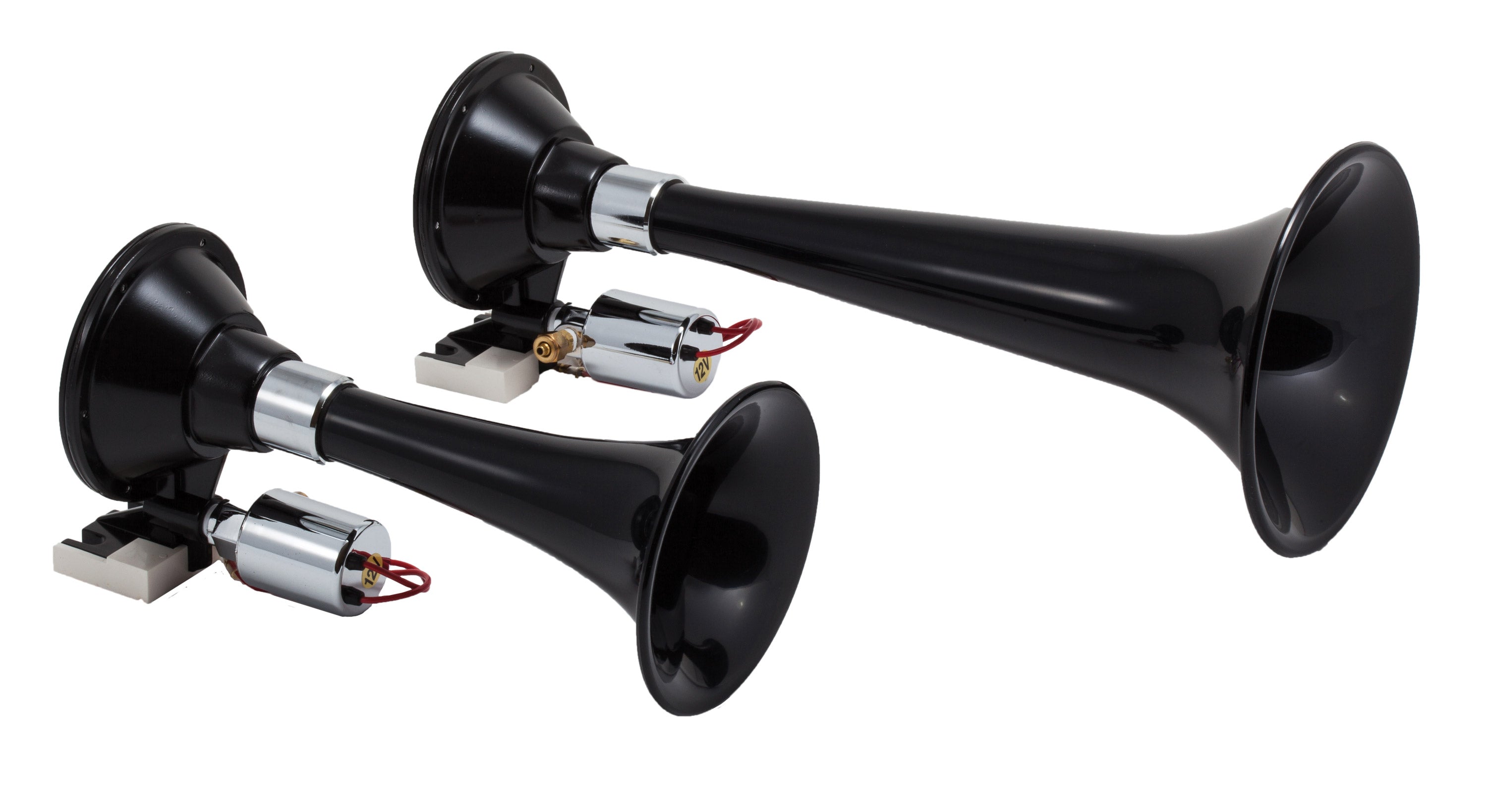 Kleinn Air Horns - 220 - Black Dual Train Horn – Milky Motorsports