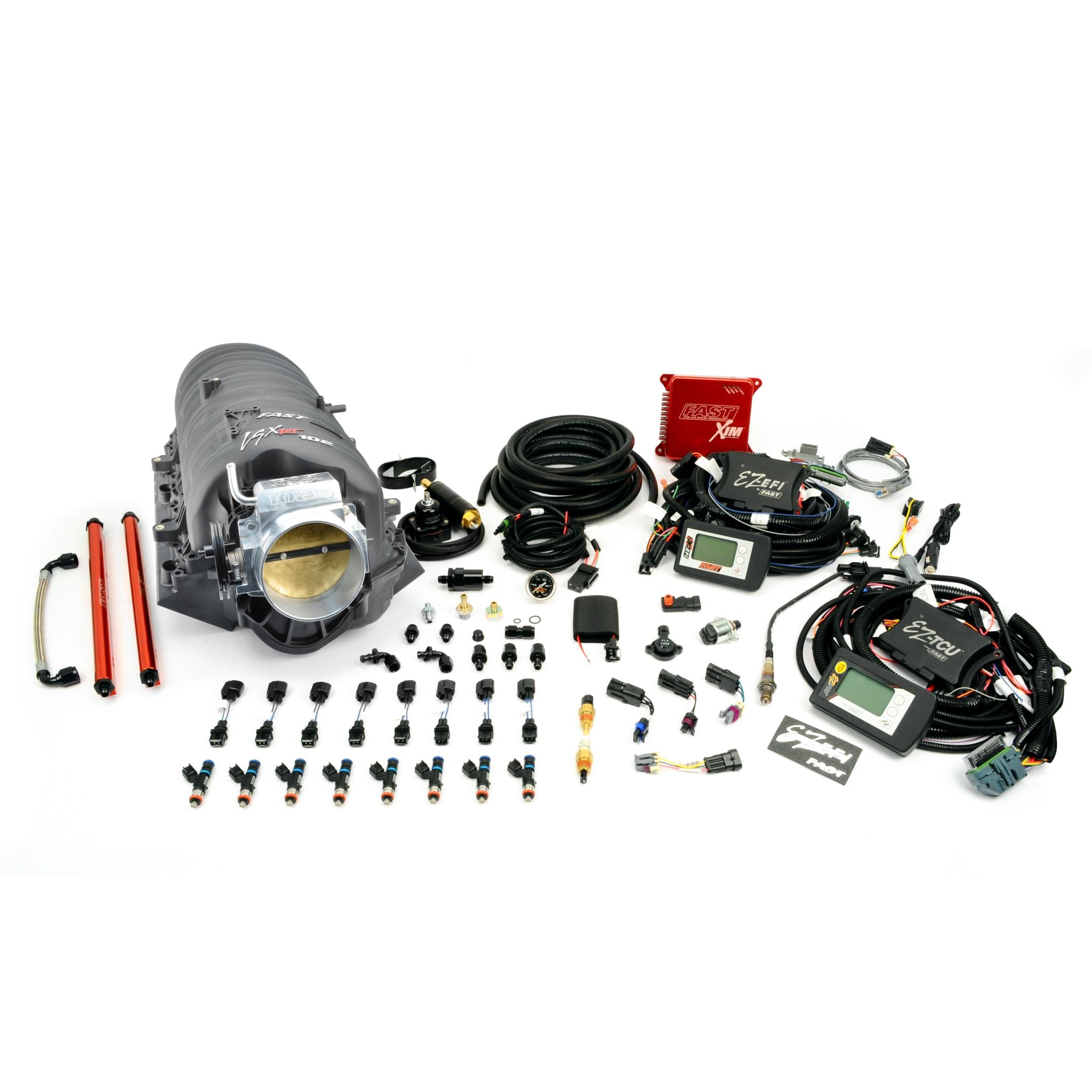 FAST EZ-EFI Engine & Manifold Kit w/ TCU and Inline Fuel Pump 302003L ...