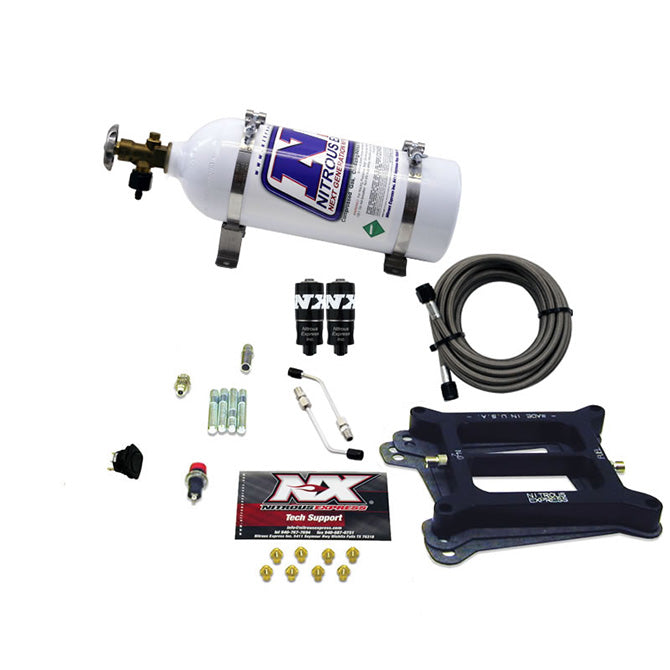 Nitrous Express 4150 HITMAN 4-BBL (100-150-200HP) WITH 5LB BOTTLE NX-4 ...