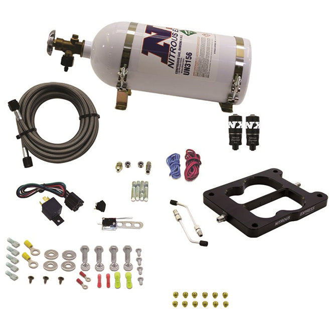 Nitrous Express Q-JET/HOLLEY SPREAD BORE HITMAN (100-150-200HP) WITH 1 ...