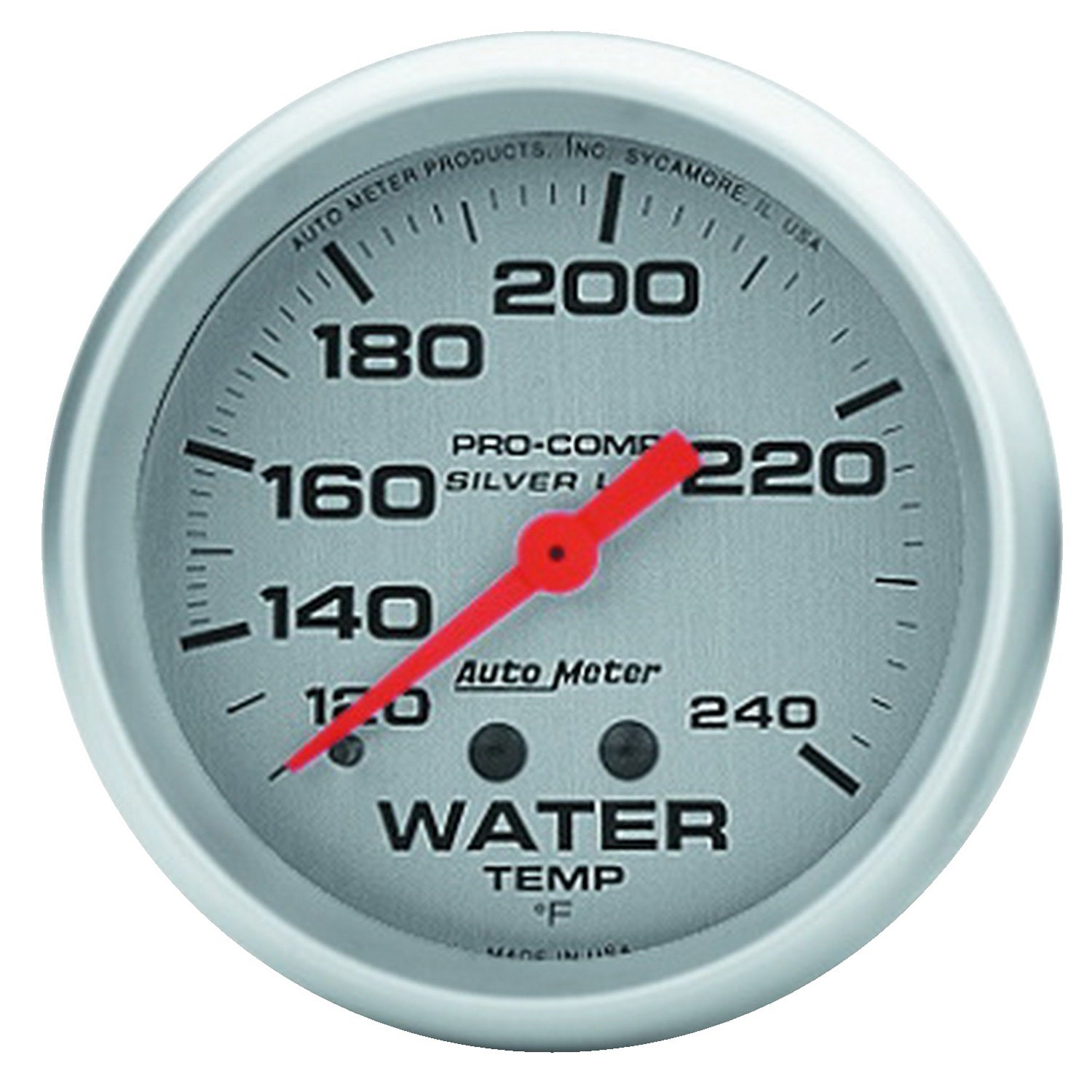 AutoMeter 2-5/8 in. WATER TEMPERATURE 120-240 Fahrenheit LIQUID FILLED ...