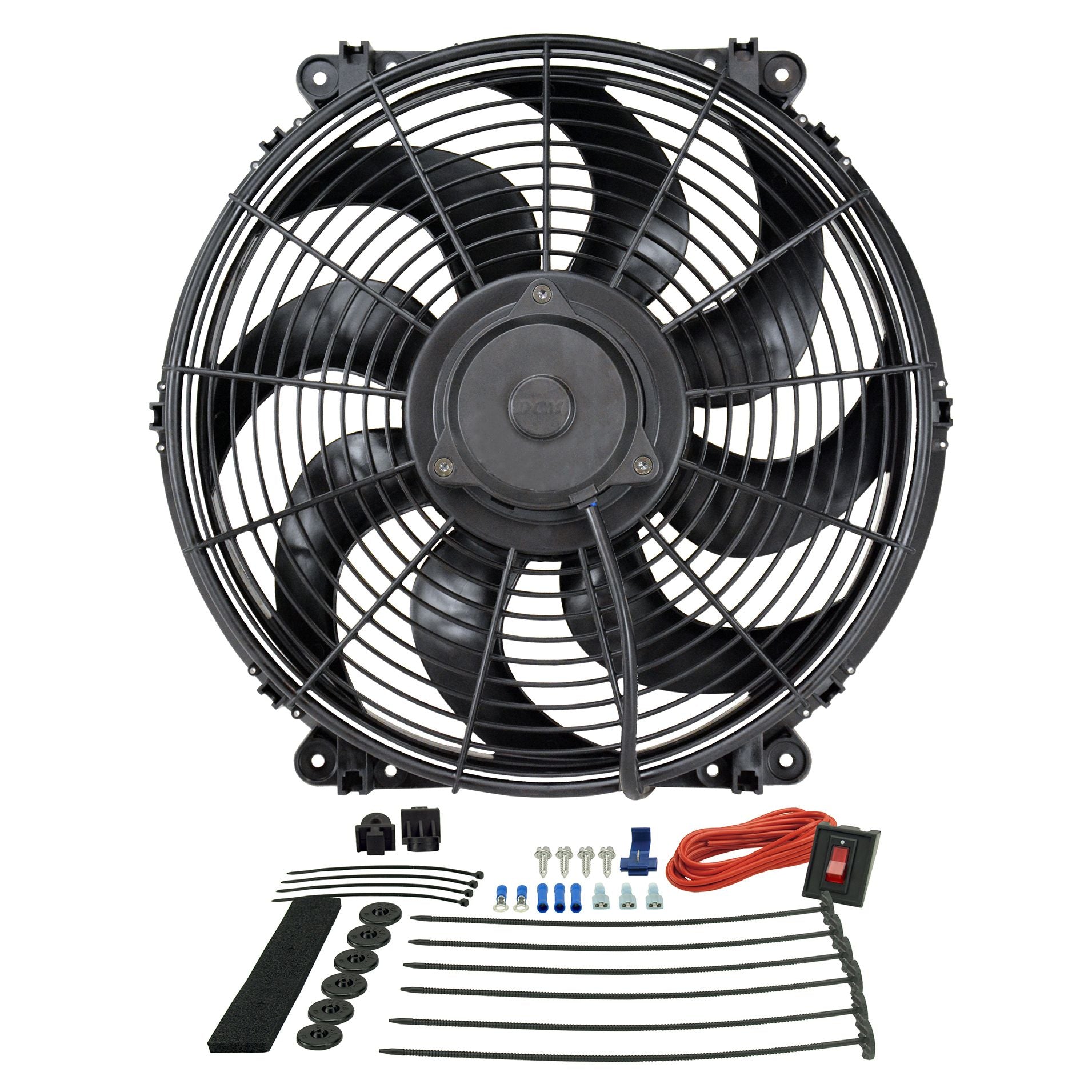 Derale 16" Tornado Electric Puller Fan, Premium Mounting Kit 16516 ...