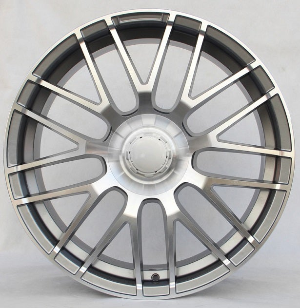 20" X 8.5" Aluminum Titanium Machine Face Wheels Set - Dynamic Perform ...