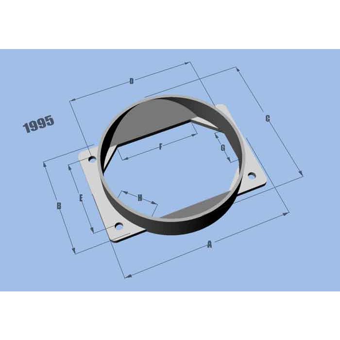 Vibrant Performance - 1995 - Mass Air Flow Sensor Adapter Plate for Mi ...